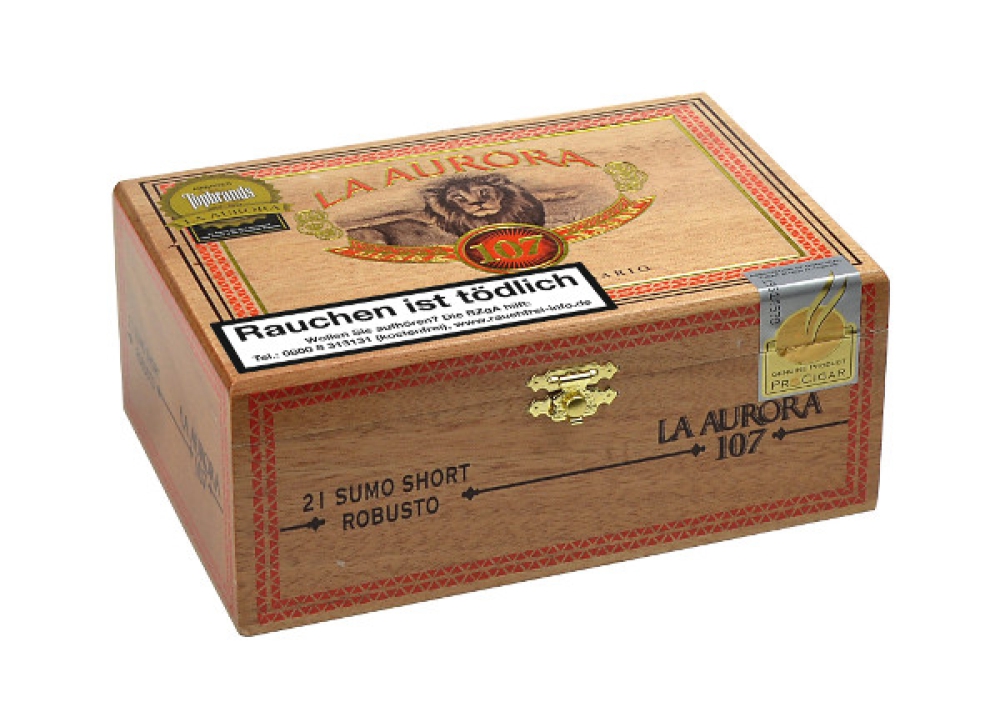 La Aurora 107 Ecuador Sumo Short Robusto - Tabak Träber