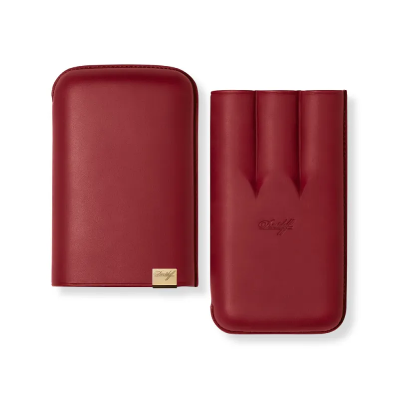 Davidoff XL-3 ICONIC Bordeaux red cigar case - Tabak Träber